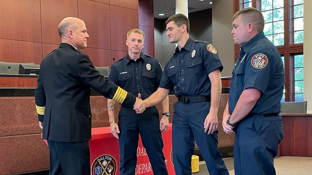 Three New Firefighters Graduate From Recruit School | Dalton, GA